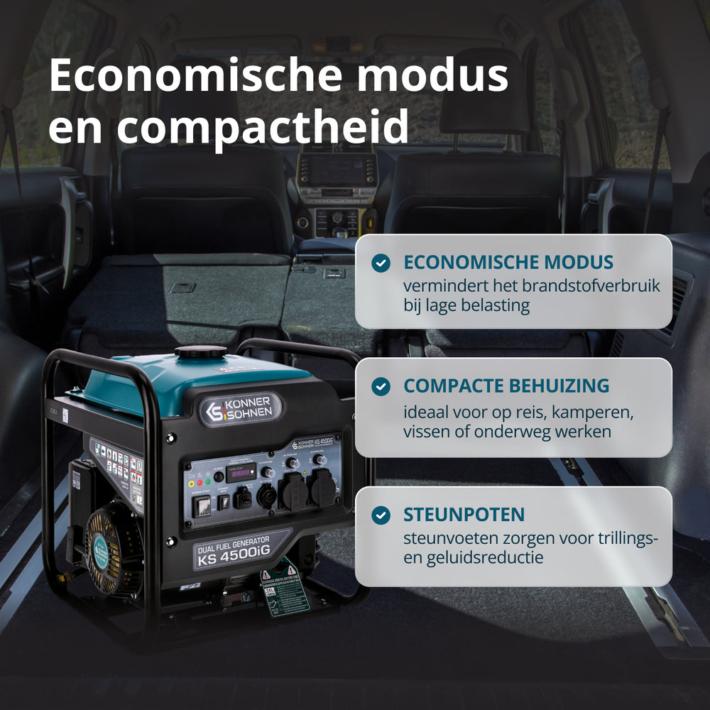 Dual Fuel Inverter Generator KS 4500iG - Koop online in Nederland ...