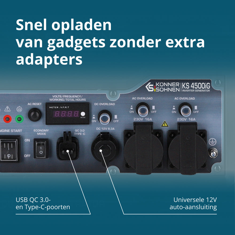 Dual Fuel Inverter Generator KS 4500iG - Koop online in Nederland ...